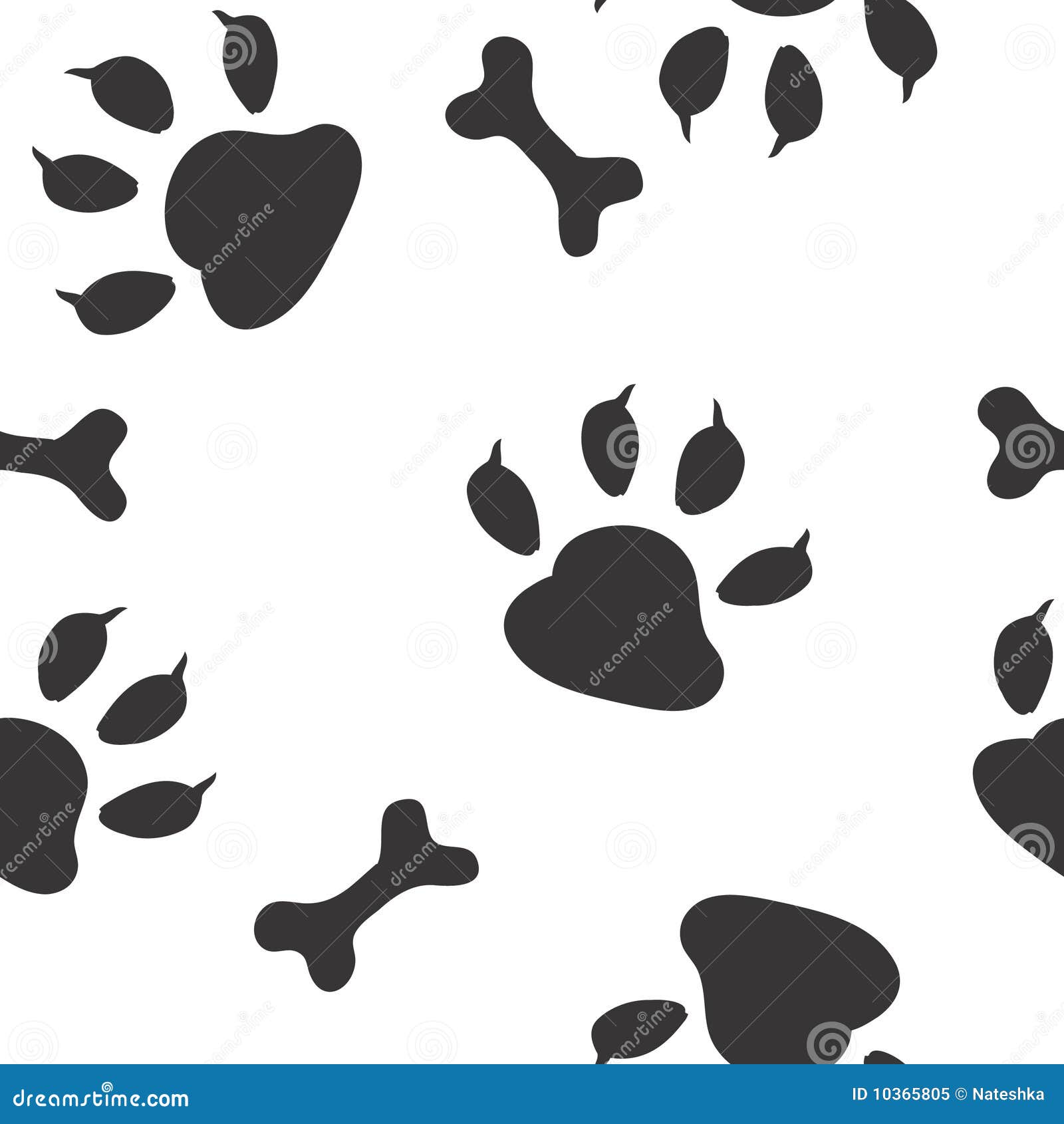 HUELLA DEL PERRO ilustración del vector. Ilustración de mascotas - 10365805