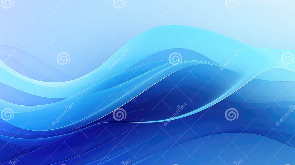 Hues Blue Wave Gradient Background Stock Illustration - Illustration of ...