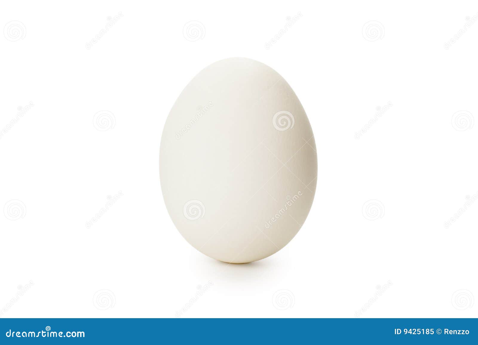 Huevo Blanco Aislado En Blanco Puro Imagen de archivo - Imagen de frito ...