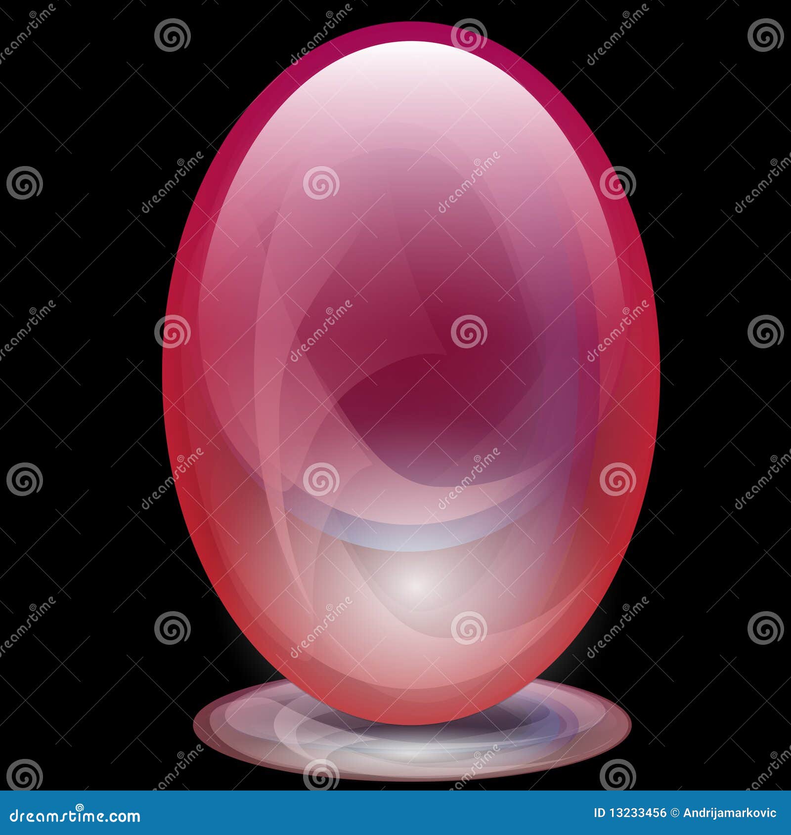 Huevo De Cristal Transparente Ilustración del Vector - Ilustración de ...