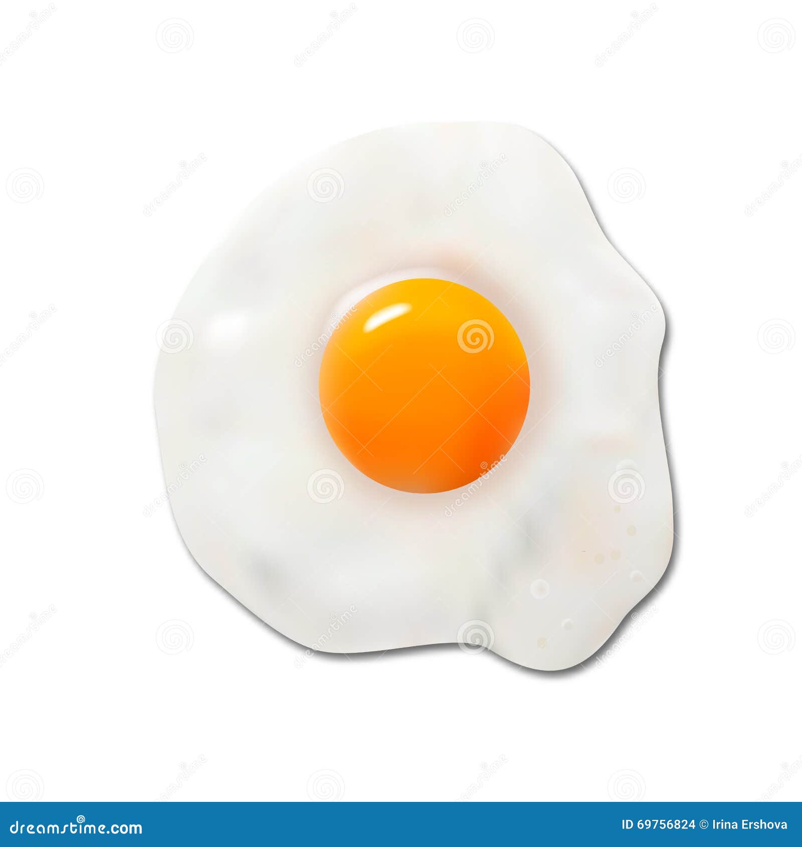 Huevo frito, vector ilustración del vector. Ilustración de aislado ...