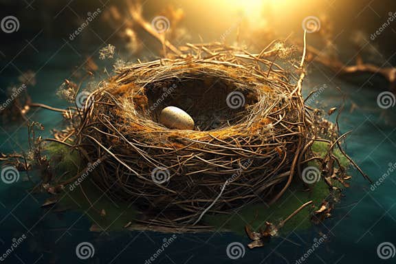 Huevo Simple De Ave. Generar Ai Stock de ilustración - Ilustración de ...