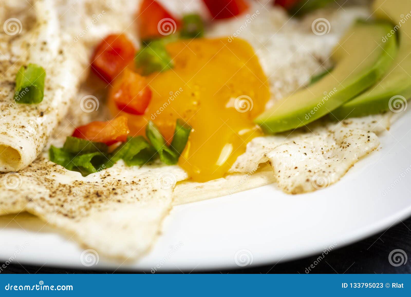 Huevos Rancheros - Eggs in the Ranch Stock Image - Image of bacon ...