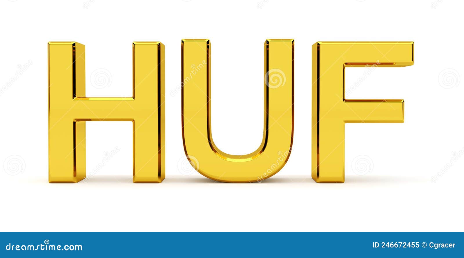 HUF Hungarian Forint Currency Code Stock Illustration - Illustration of ...