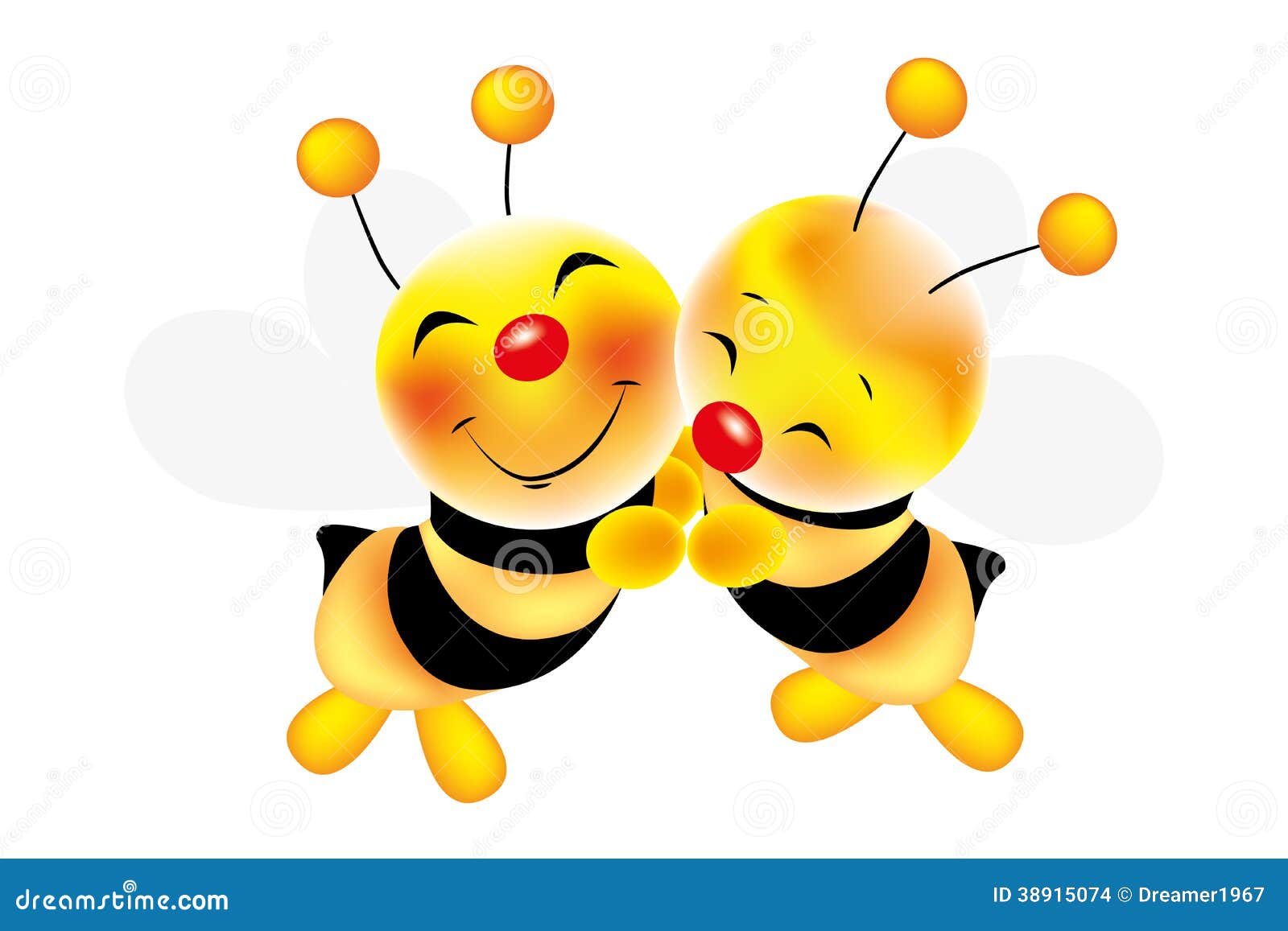 Hug Of Bees - Stock Illustration Stock Vector - Image: 38915074