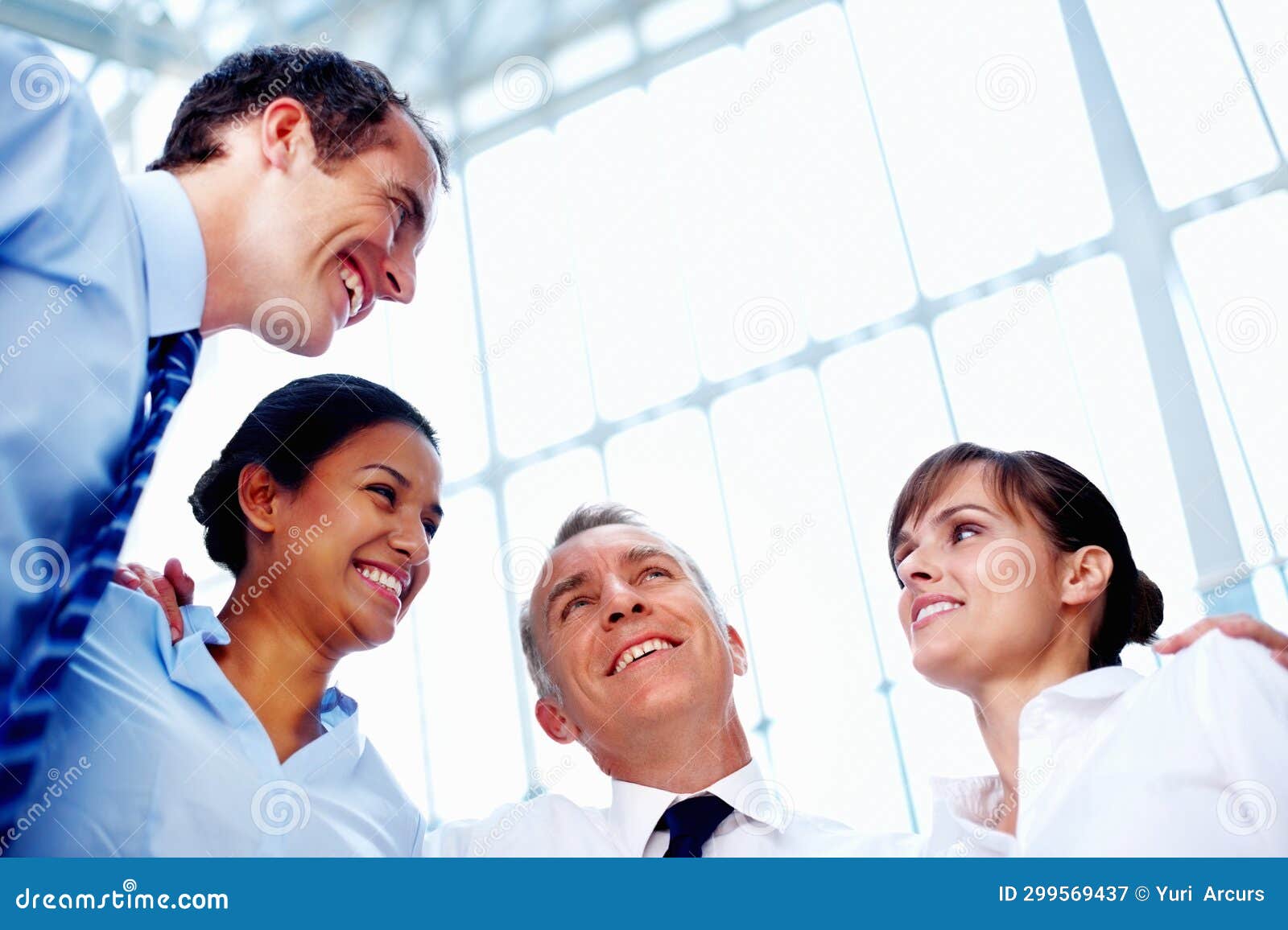 Hug, Business People and Teamwork with Support, Smile and Conversation ...