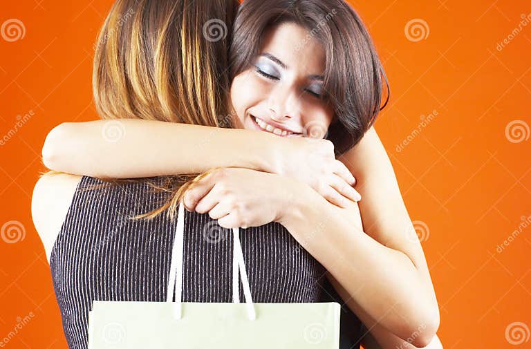 Hug for a Gift stock photo. Image of close, comfortable - 1586920