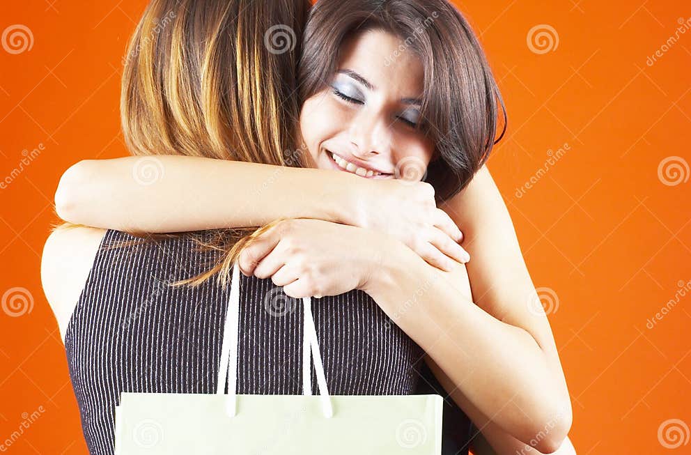 Hug for a Gift stock photo. Image of close, comfortable - 1586920