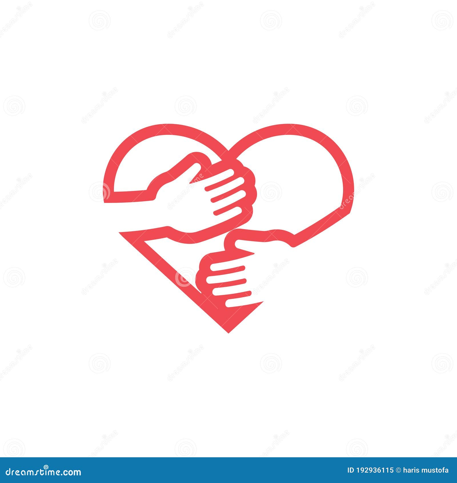 Hug Heart Icon Design Template Vector Isolated Stock Vector ...