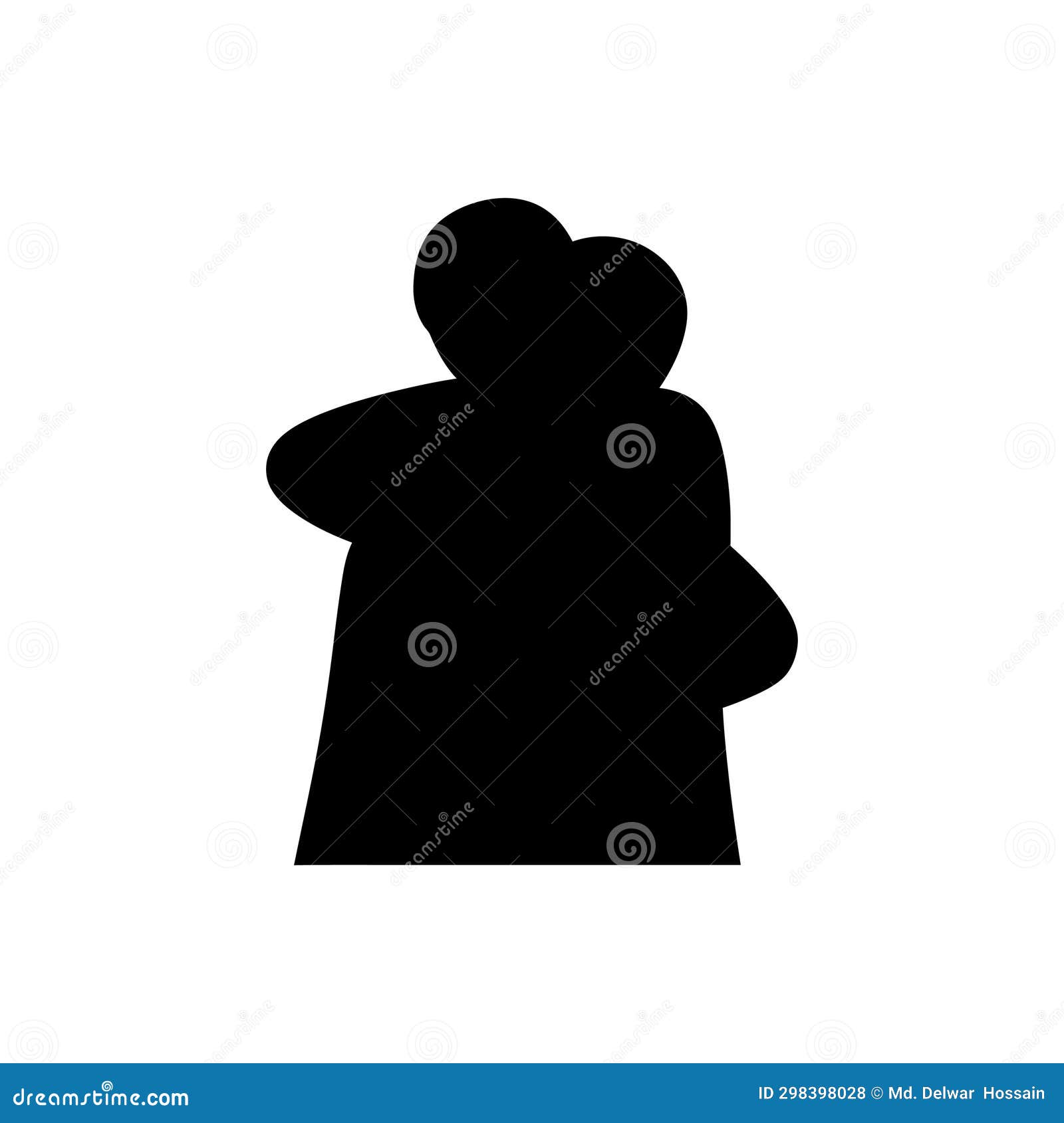 A hug icon stock vector. Illustration of symbol, squeeze - 298398028
