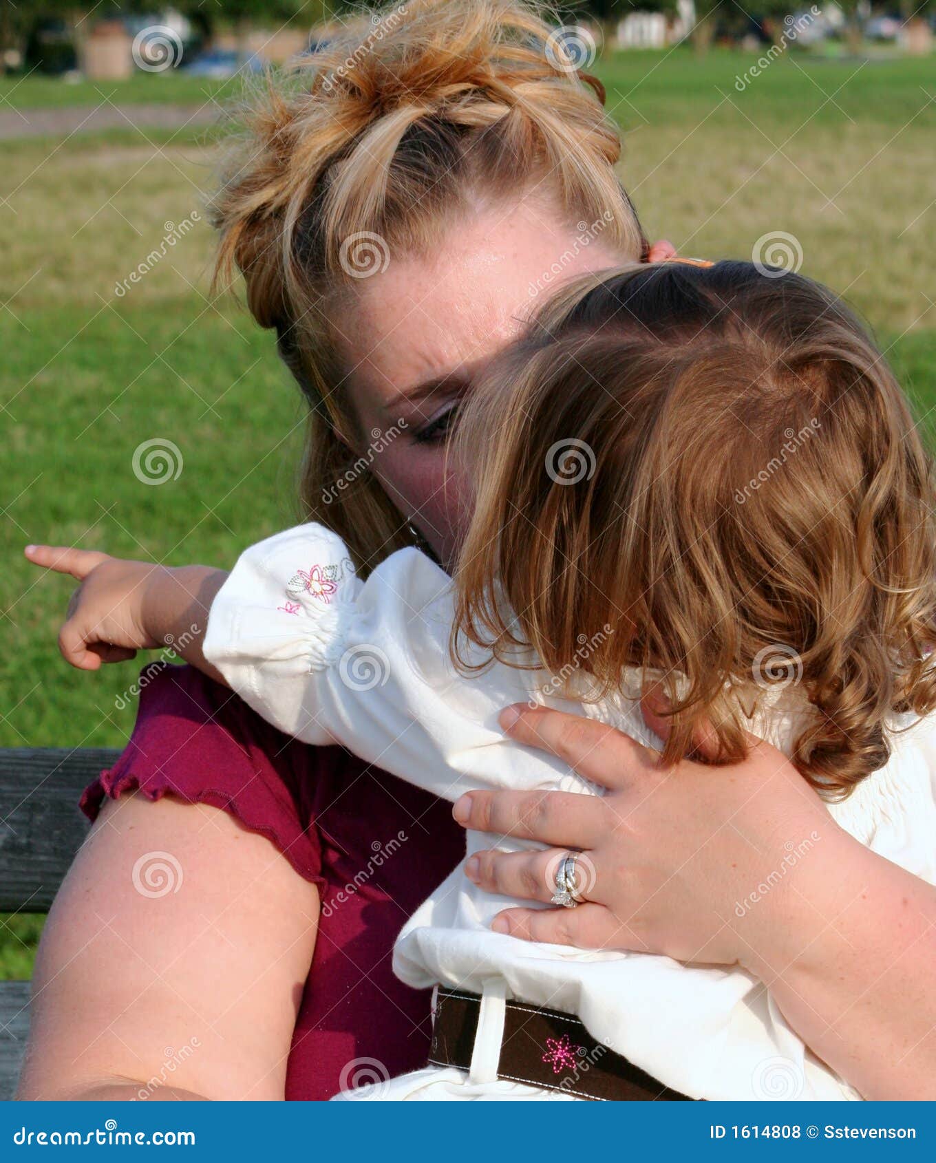 Hug from Mom 2 stock photo. Image of affection, comfort - 1614808