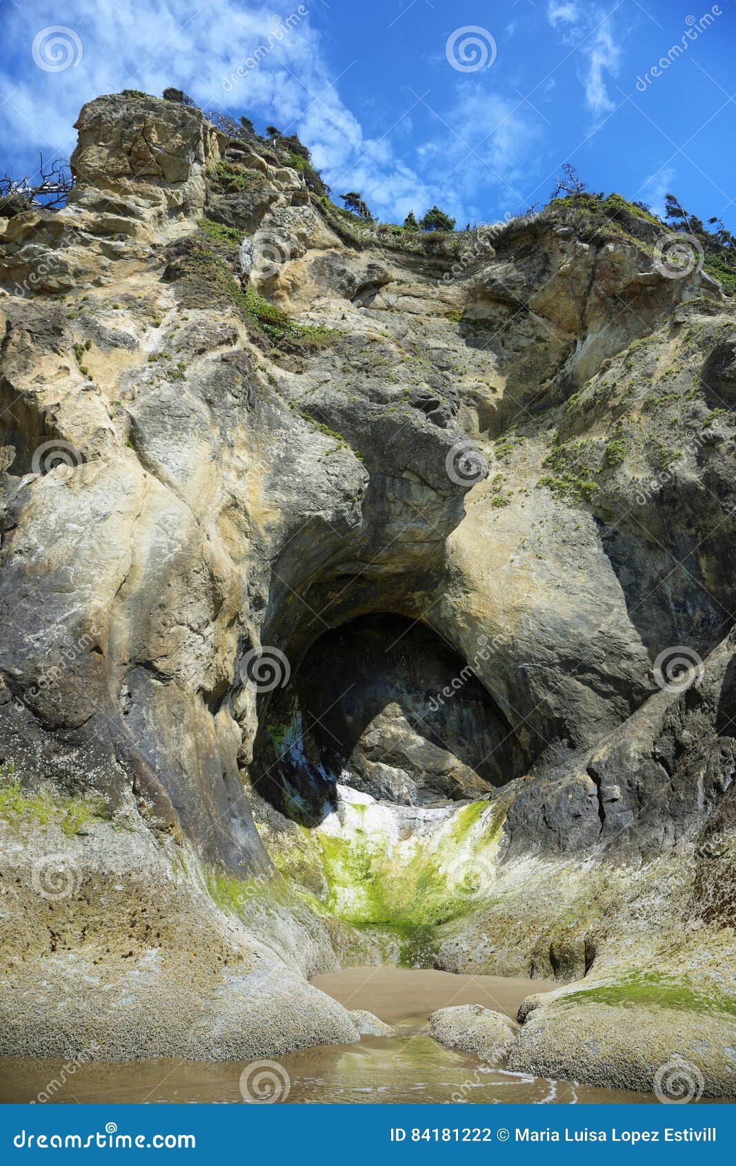 Hug point in Oregon stock photo. Image of oregon, hole - 84181222