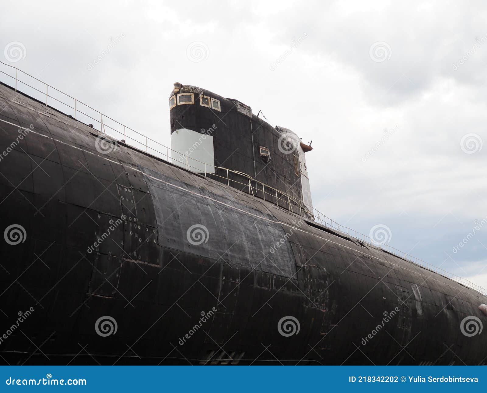 Huge Abandoned Rusty Submarine at the Museum of Military Equipment ...