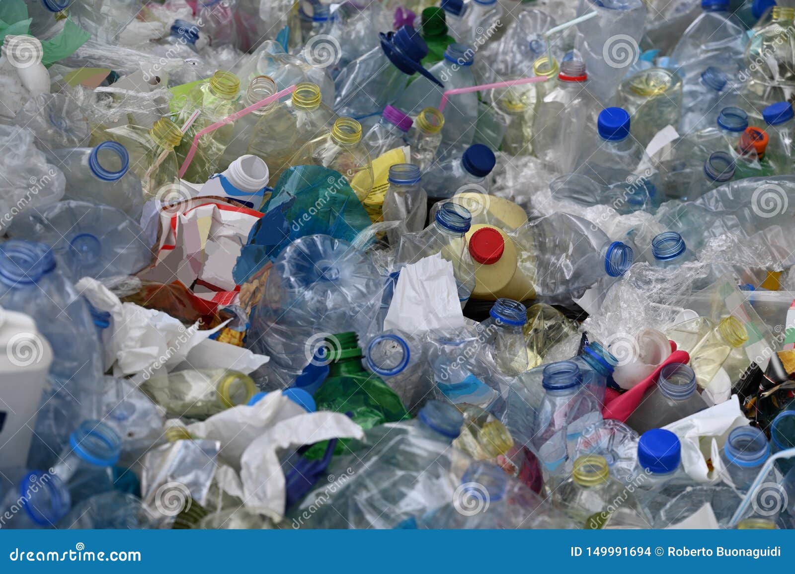 A Huge Amount of Plastic Waste Stock Photo - Image of reusing, disposal ...