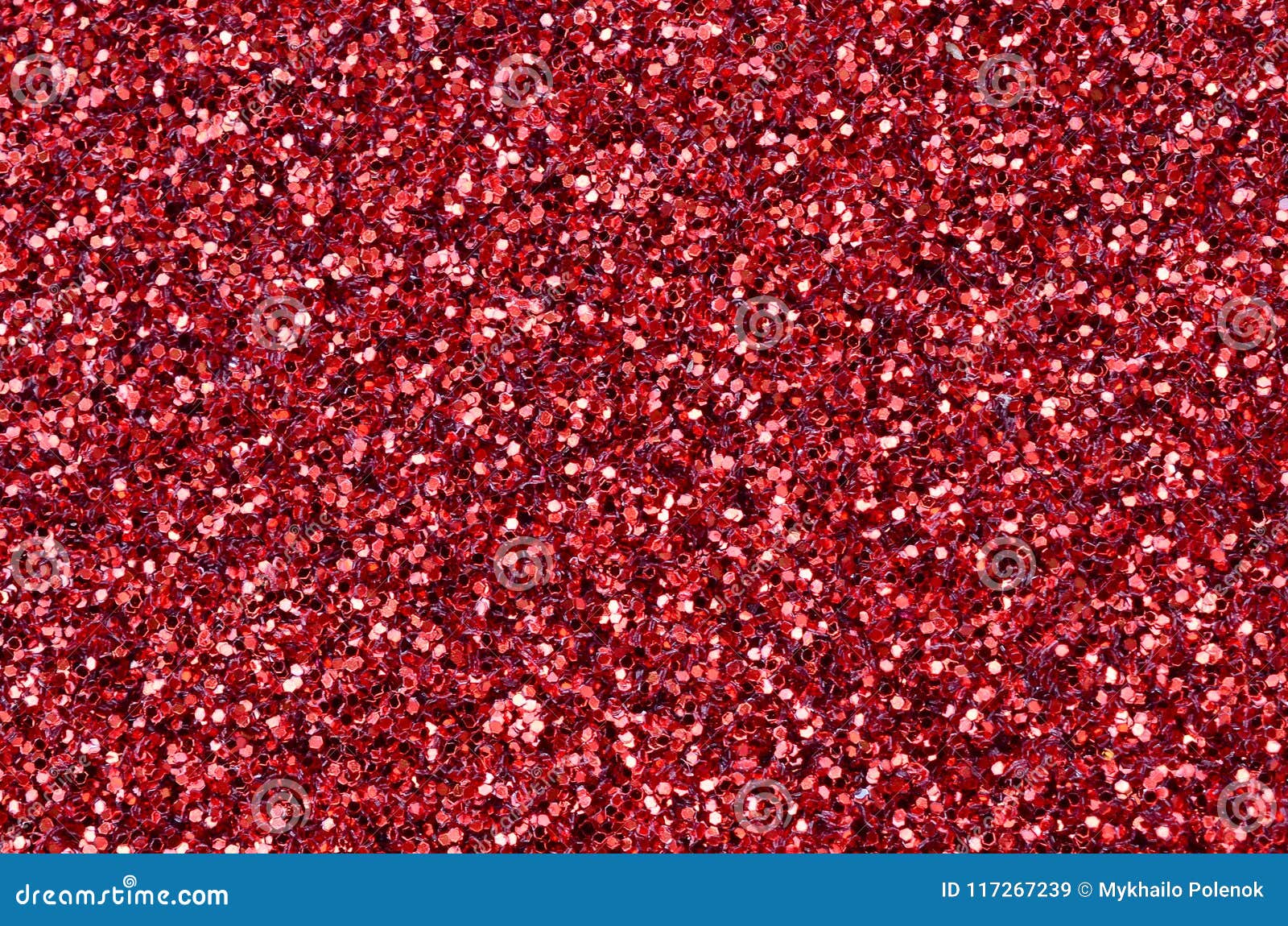 A Huge Amount of Red Decorative Sequins. Background Texture with Shiny ...