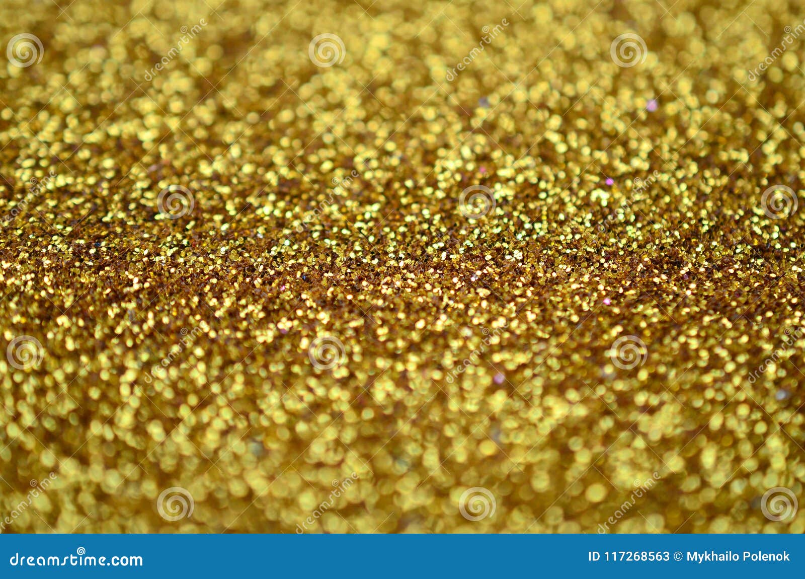 A Huge Amount of Yellow Decorative Sequins. Background Texture with ...