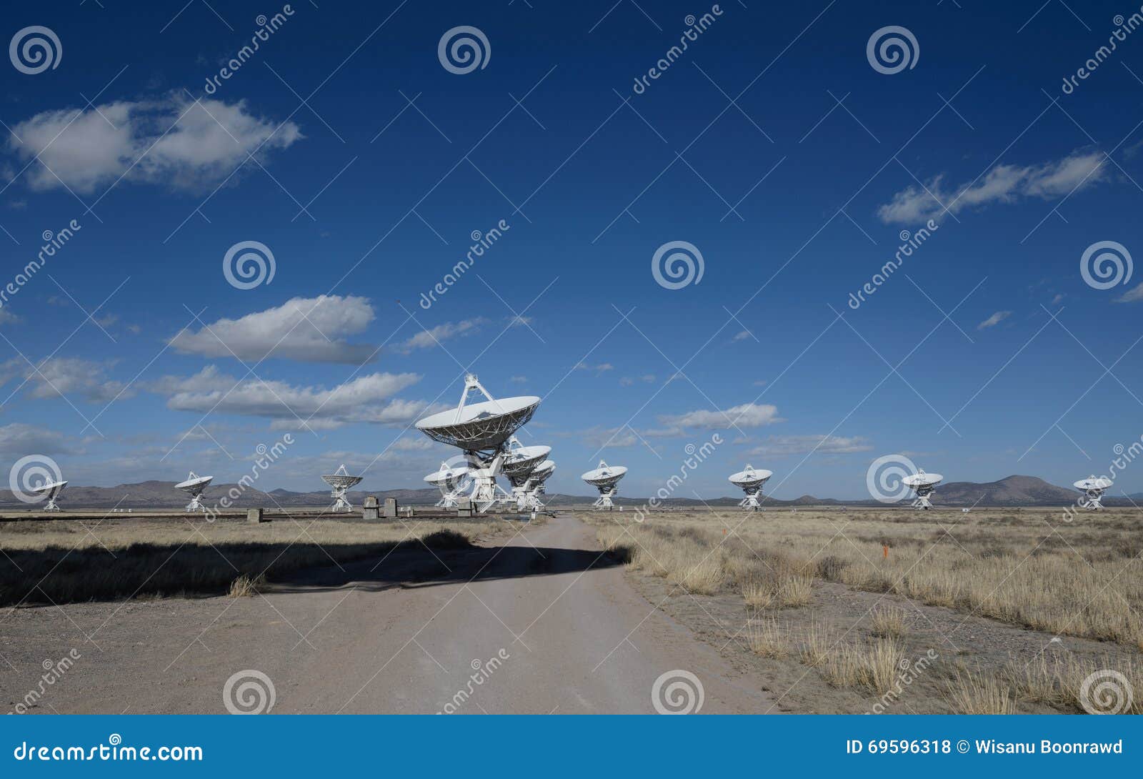 Huge Antenna Dish at Very Large Array Stock Photo - Image of clear ...
