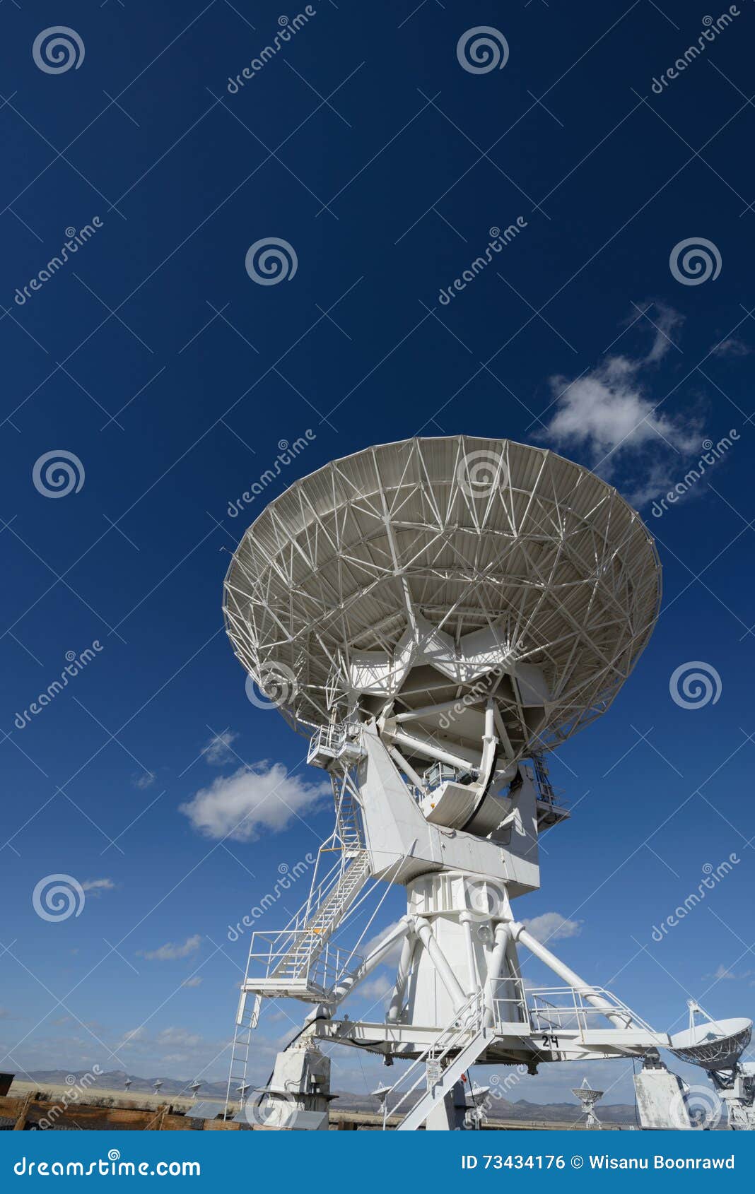 Huge Antenna Dish at Very Large Array Stock Photo - Image of remote ...