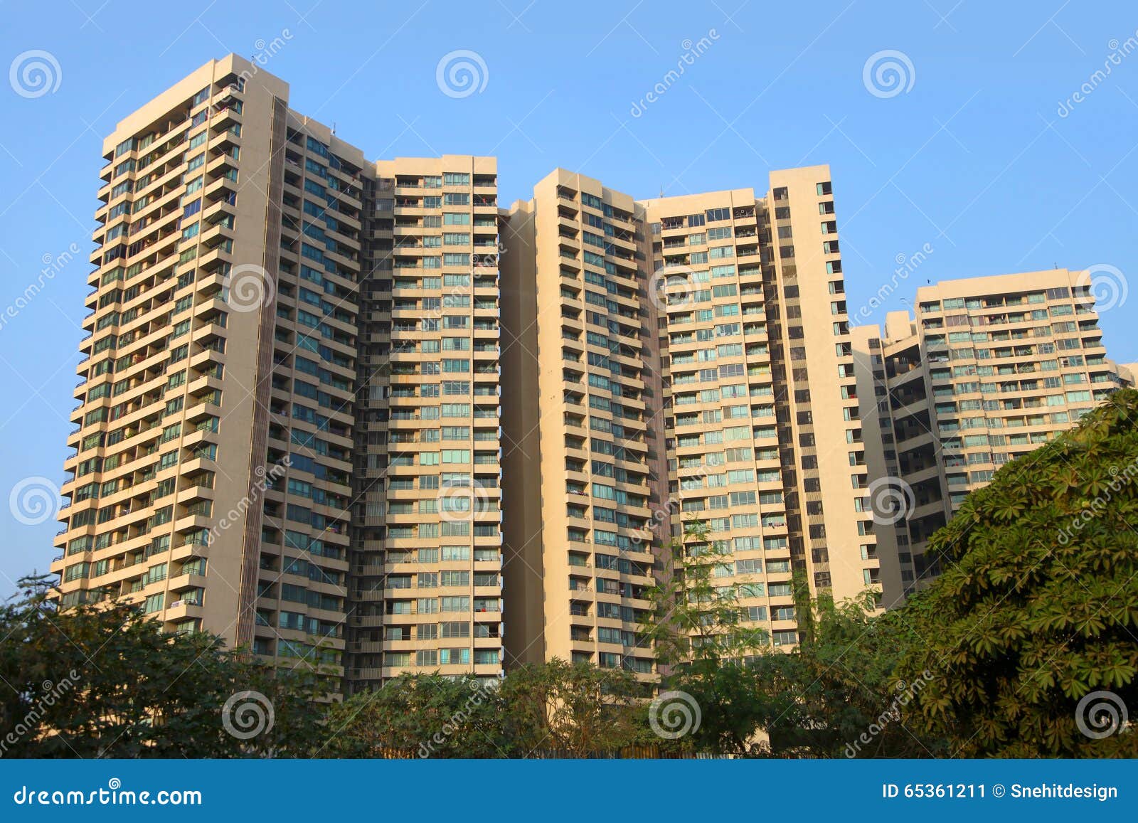 Huge apartment complex stock image. Image of town, complex - 65361211