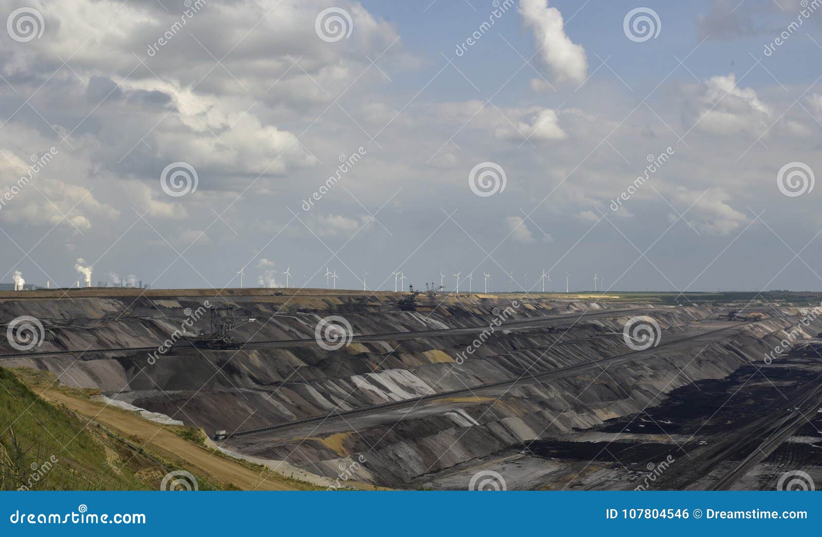 A Huge Area of Coal Mine.Germany. Stock Photo - Image of species, heat ...