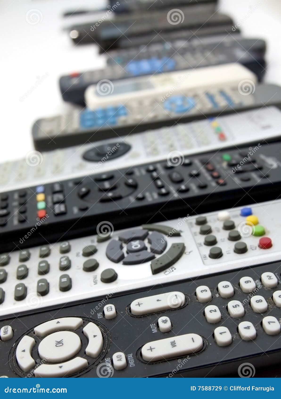 Huge Array of Remote Controls Stock Image - Image of remotes, remote ...