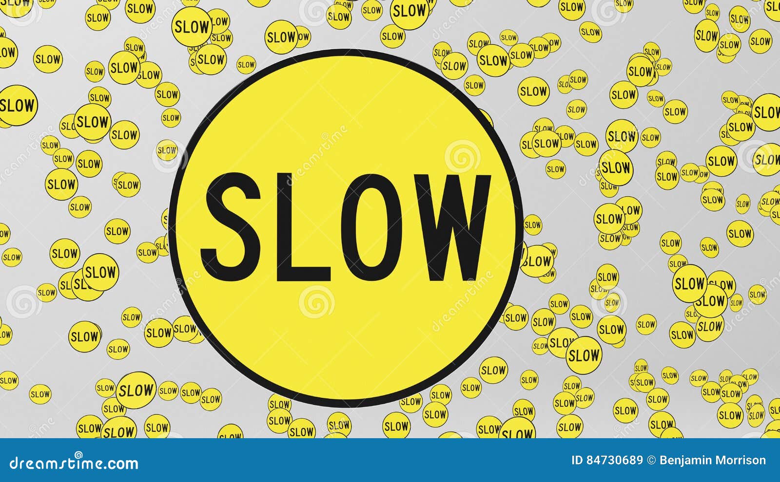 SLOW TRAFFIC SIGN Stock Image | CartoonDealer.com #10815049