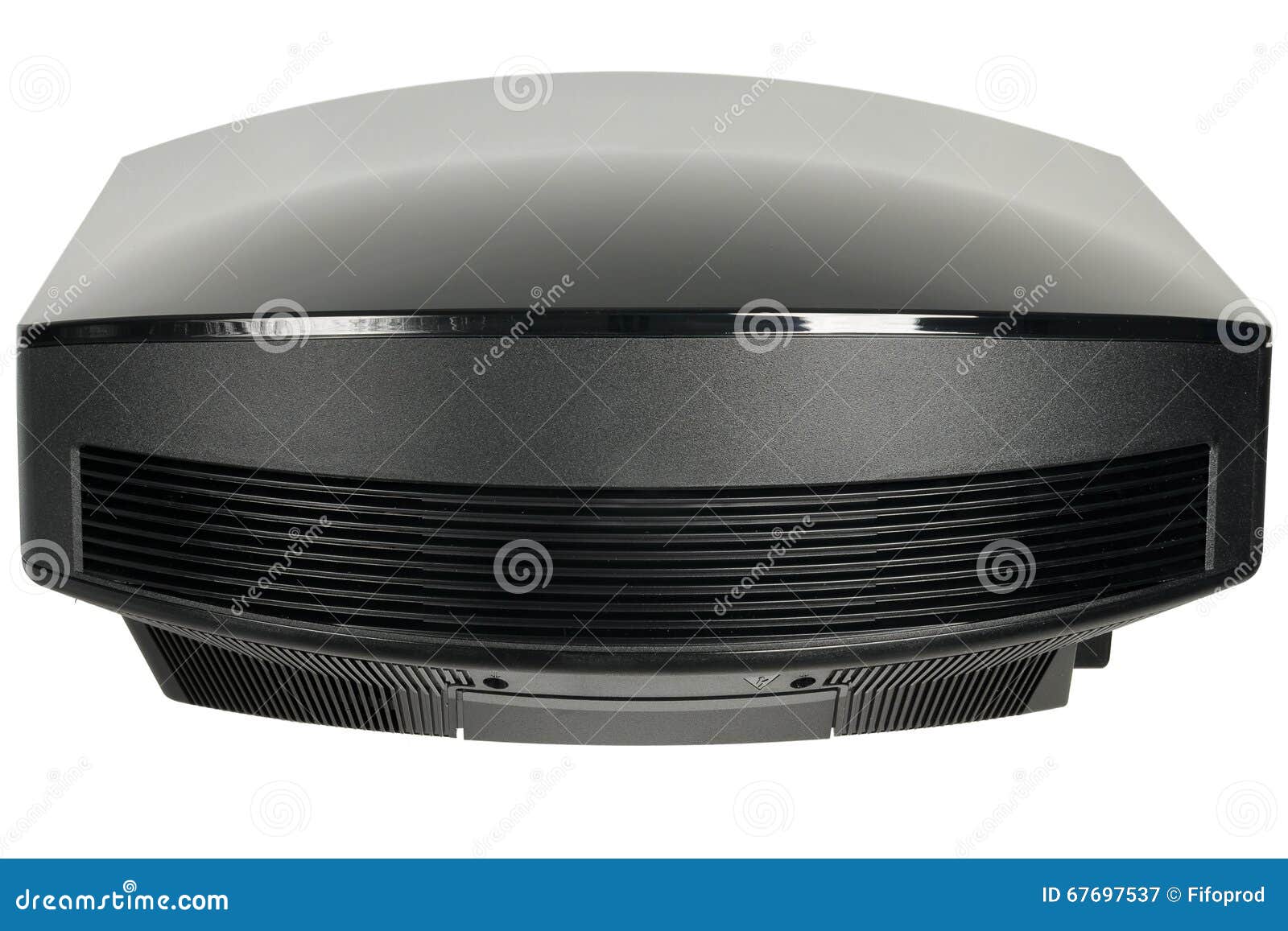 Huge Black Home Cinema Projector, Isolated on White Stock Image - Image ...