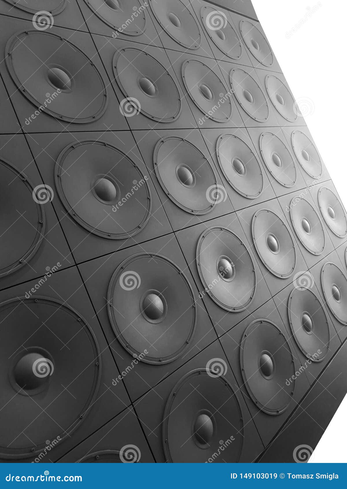 Huge Black Wall of Bass Speakers Texture, Abstract Background, Texture ...