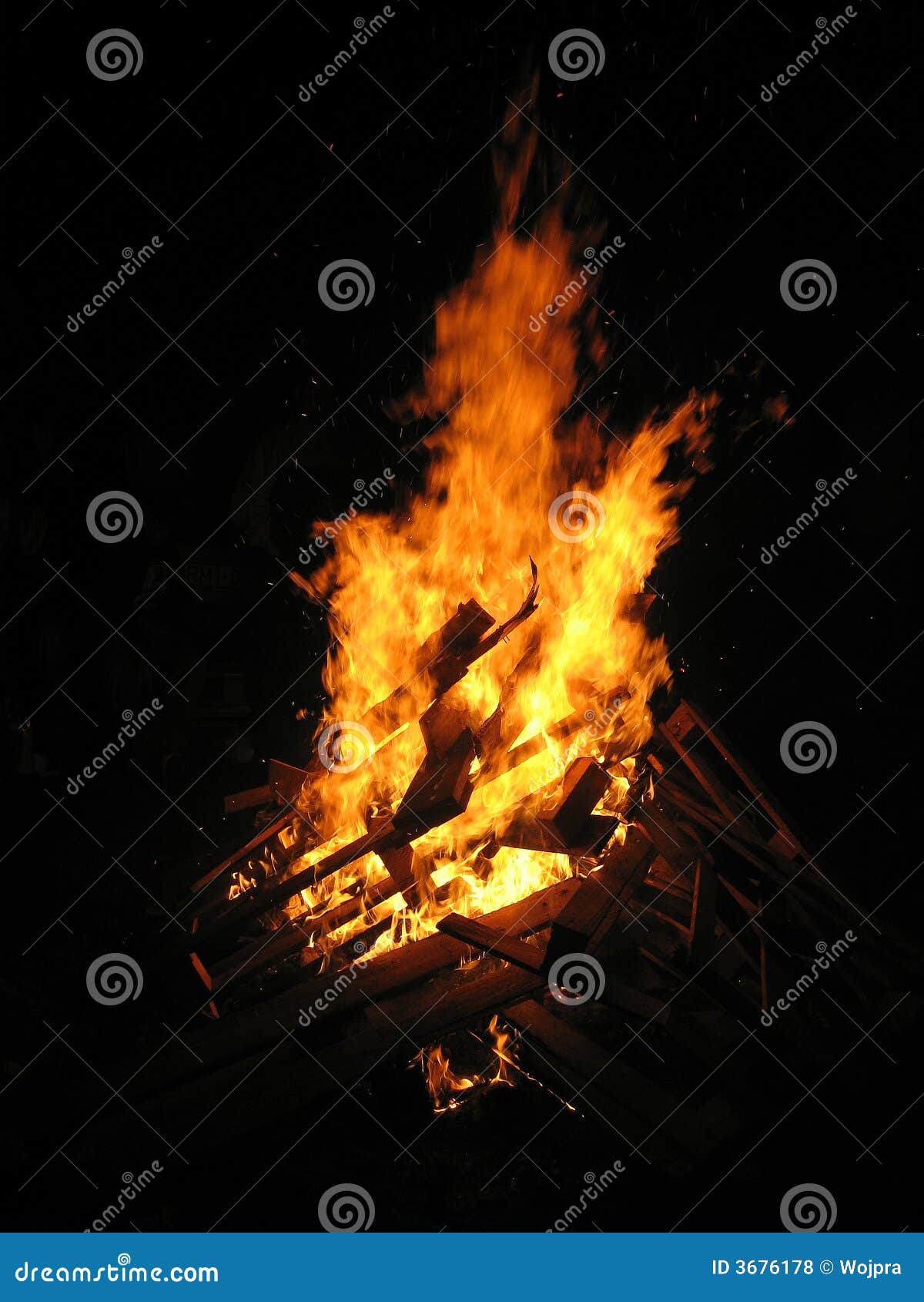 Huge bonfire stock photo. Image of camp, dark, huge, black - 3676178