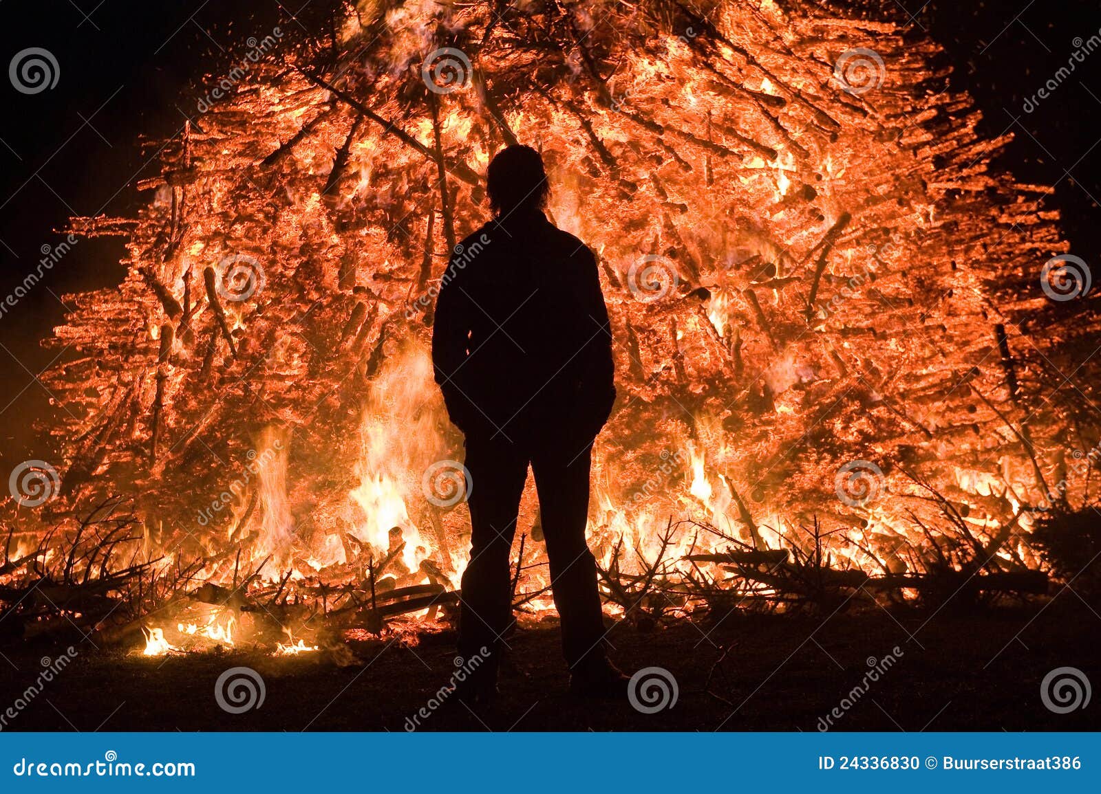 Huge bonfire with easter stock photo. Image of celebration - 24336830