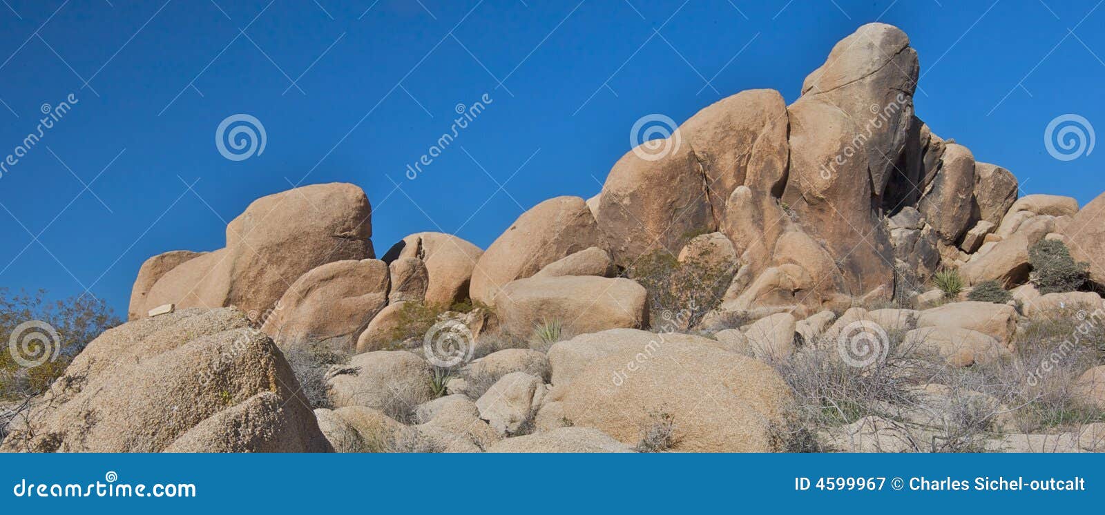 Huge Boulders stock image. Image of outside, joshua, travel - 4599967