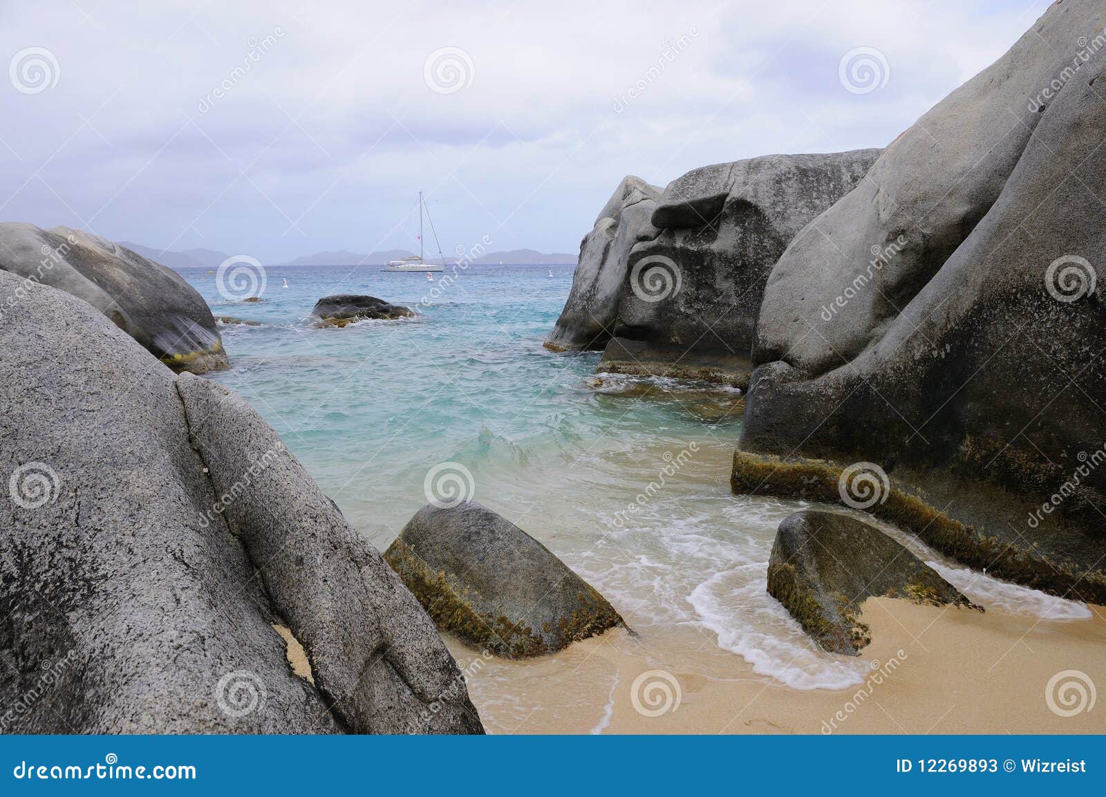 Huge Boulders On The Edge Of Hillside Stock Photography | CartoonDealer ...