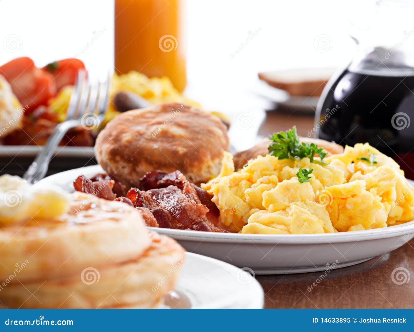 Huge breakfast stock image. Image of plate, cooked, american - 14633895