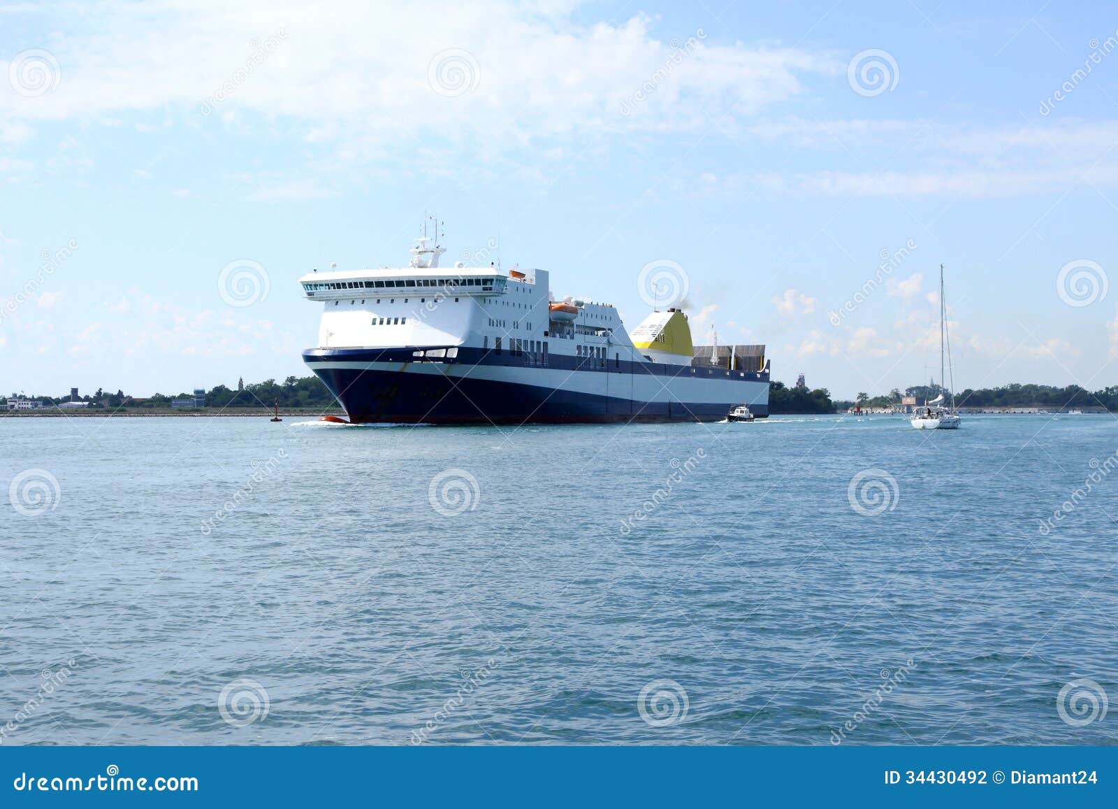 Huge Cargo Ship Enters Service Travel Stock Photo - Image of carrying ...