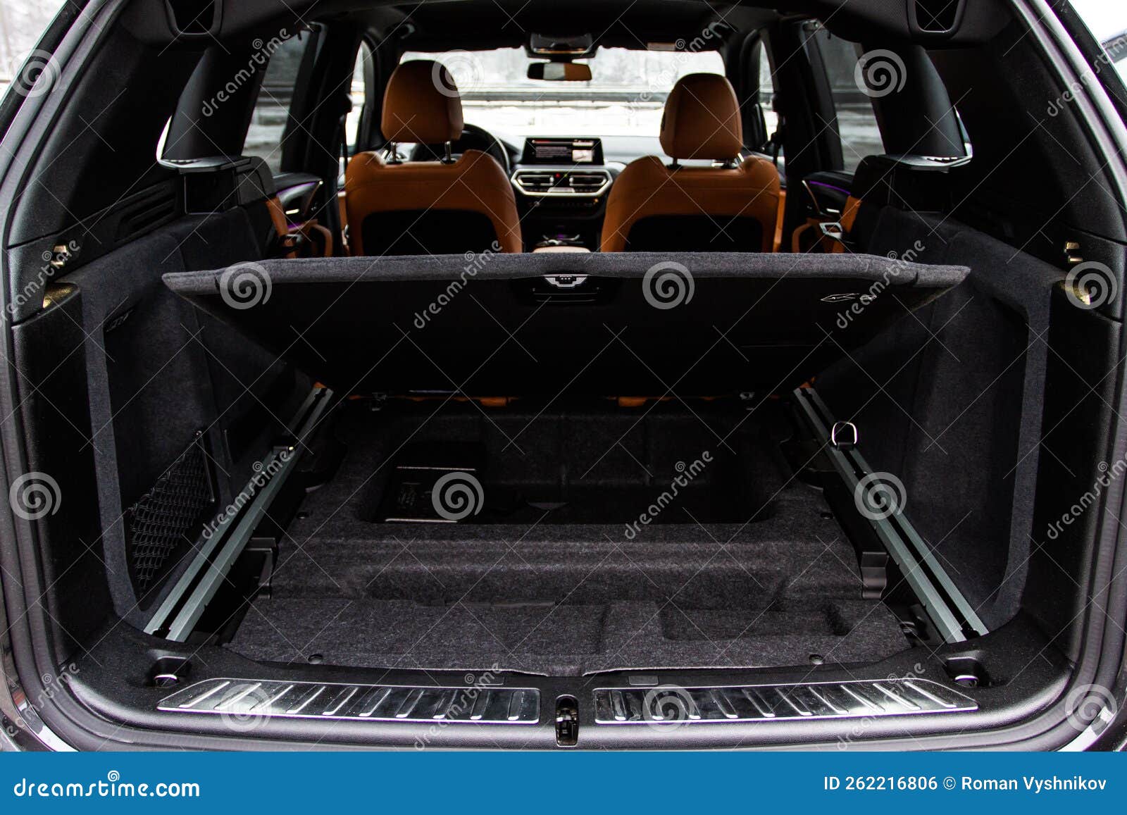 Huge, Clean and Empty Car Trunk in Interior of Compact Suv Stock Photo ...