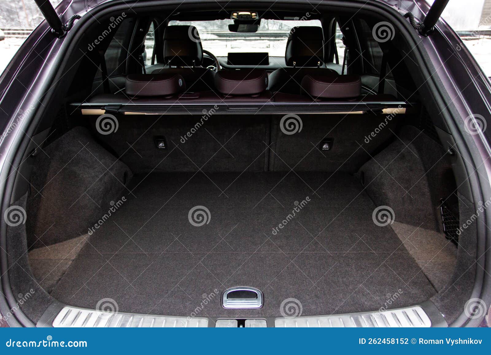 Huge, Clean and Empty Car Trunk in Interior of Compact Suv Stock Photo ...
