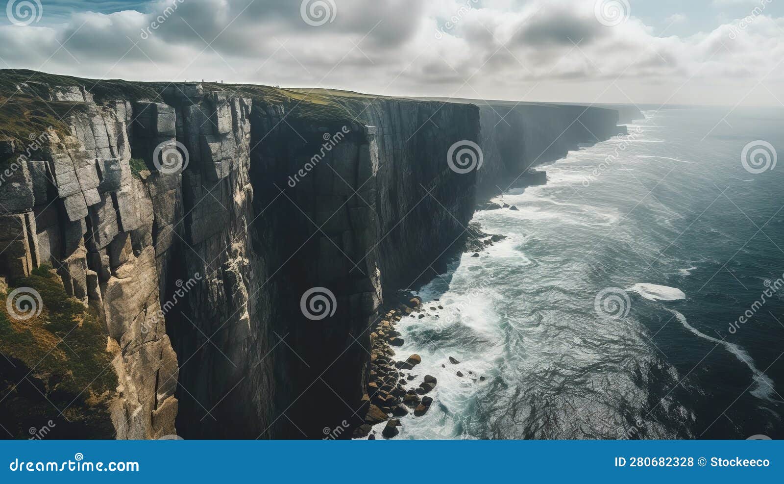 Gravity-defying Cliffs Near the Ocean: a National Geographic-style ...