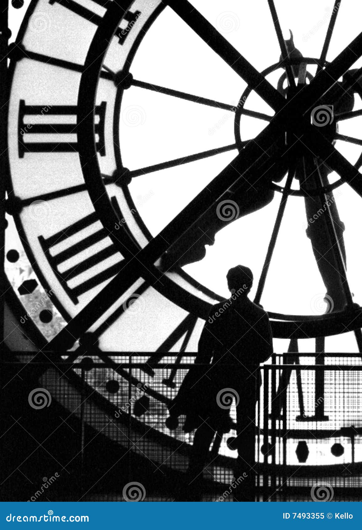 The huge clock stock image. Image of hands, black, clock - 7493355