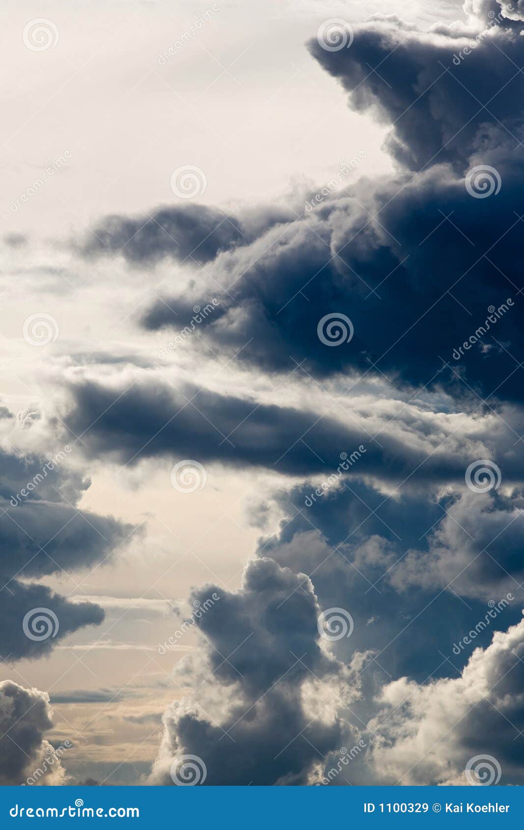 Huge clouds stock image. Image of dark, planet, evening - 1100329