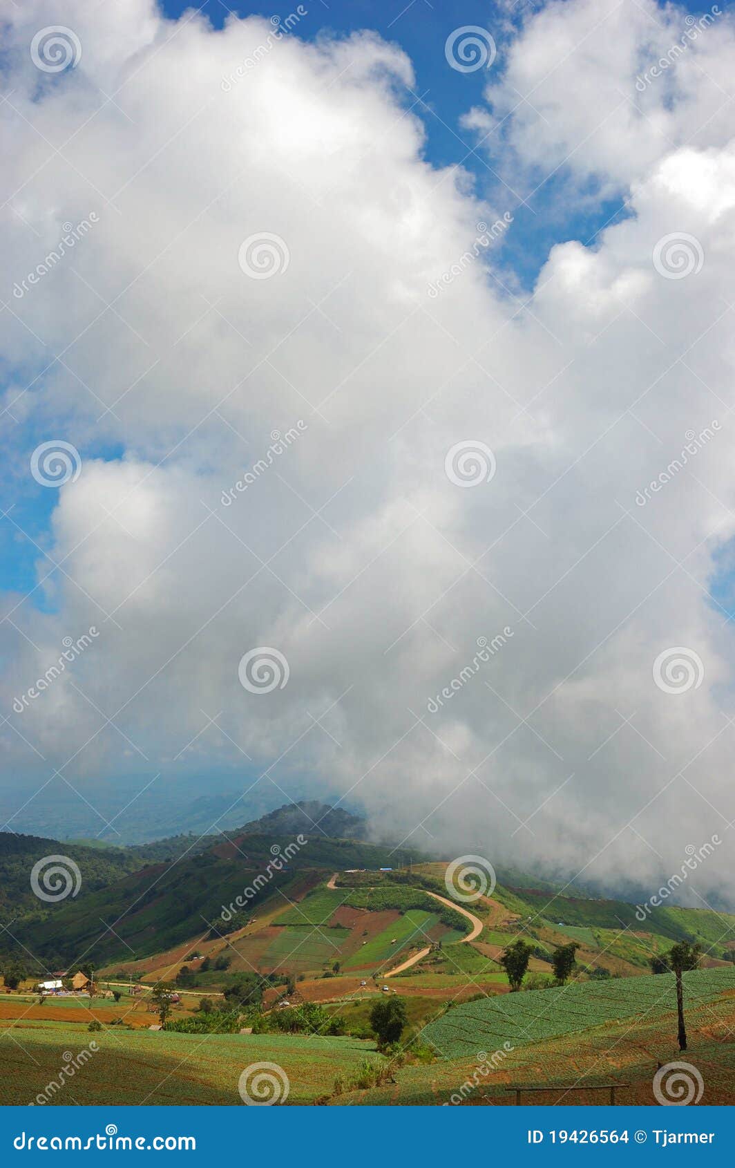 Huge Clouds over Mountain stock photo. Image of landscape - 19426564
