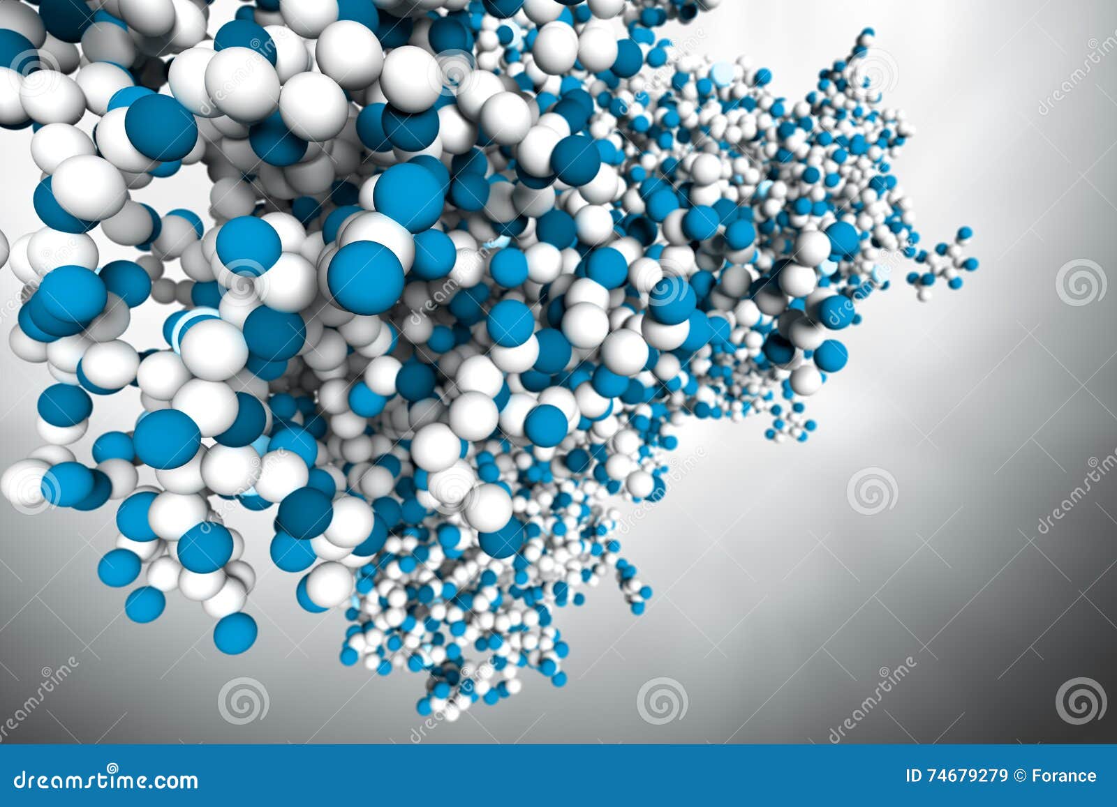 Huge Cluster of Molecules stock illustration. Illustration of carbon ...