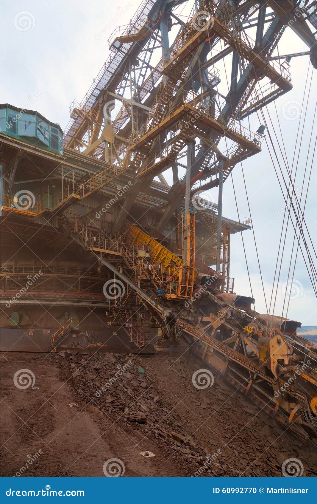 Huge Coal Mining Coal Machine Stock Photo - Image of construction ...