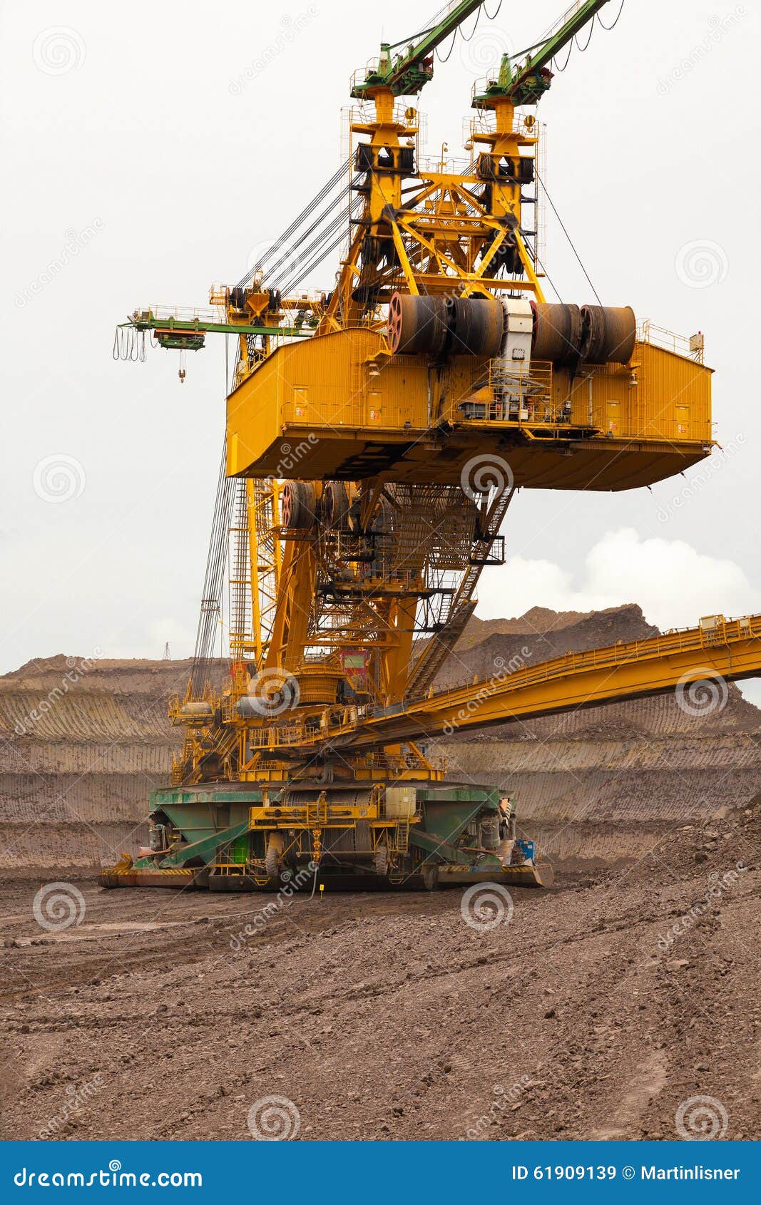 Huge Coal Mining Coal Machine Stock Image - Image of industry, digging ...