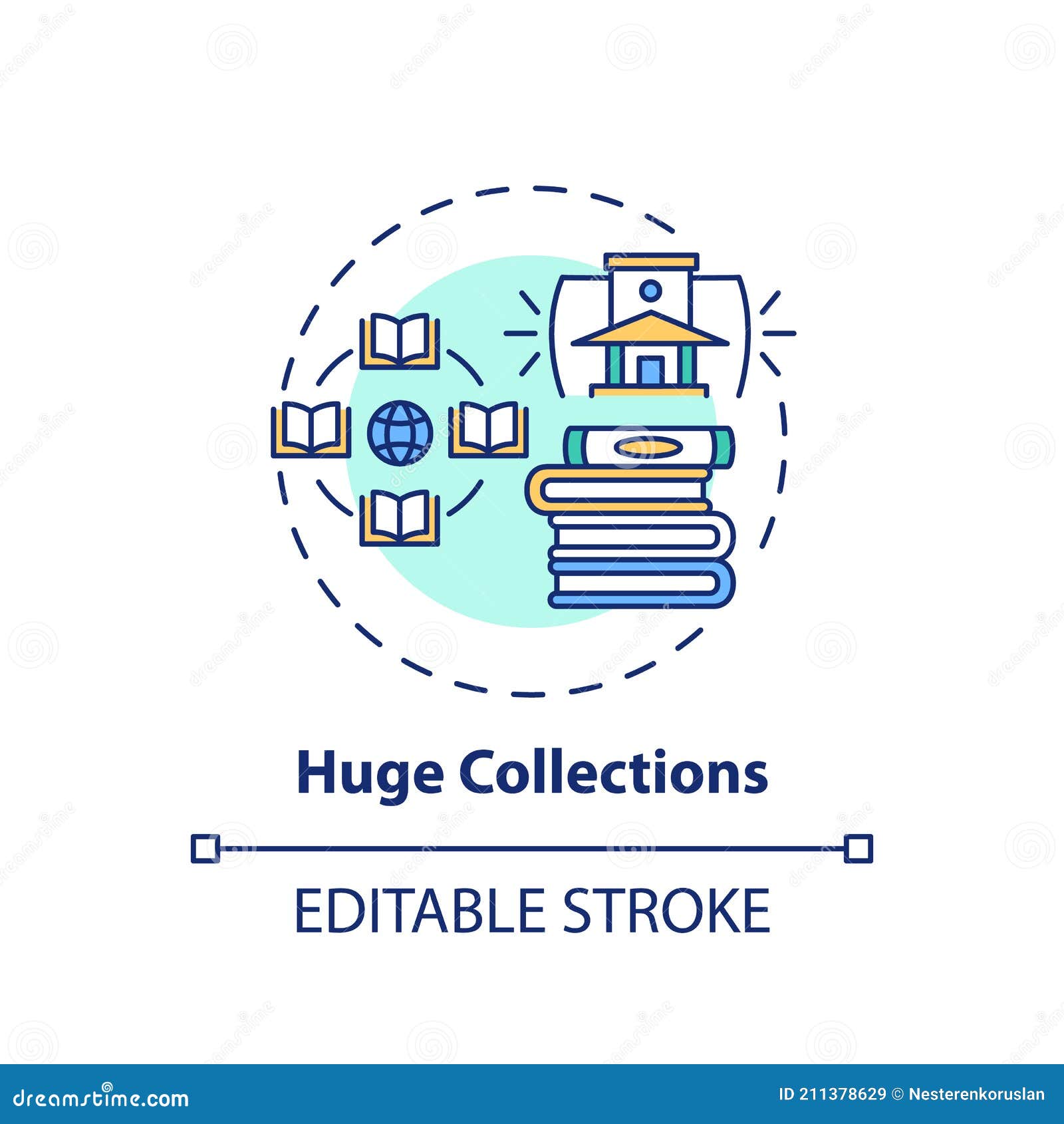 Huge Collection Concept Icon Stock Vector - Illustration of abstract ...