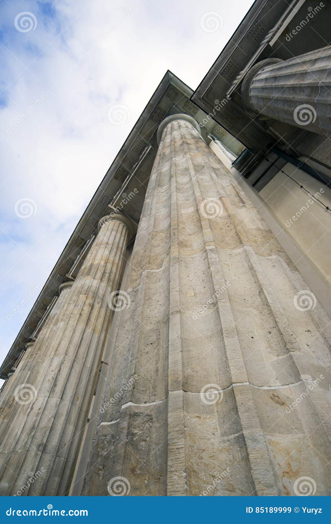 Huge columns in Berlin stock image. Image of germany - 85189999