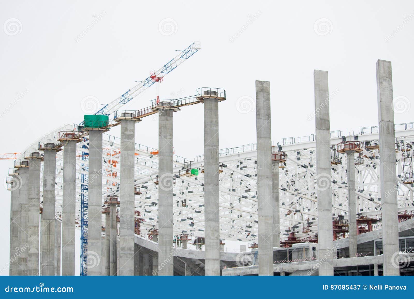 The Huge Construction Site in the Daytime Stock Image - Image of city ...