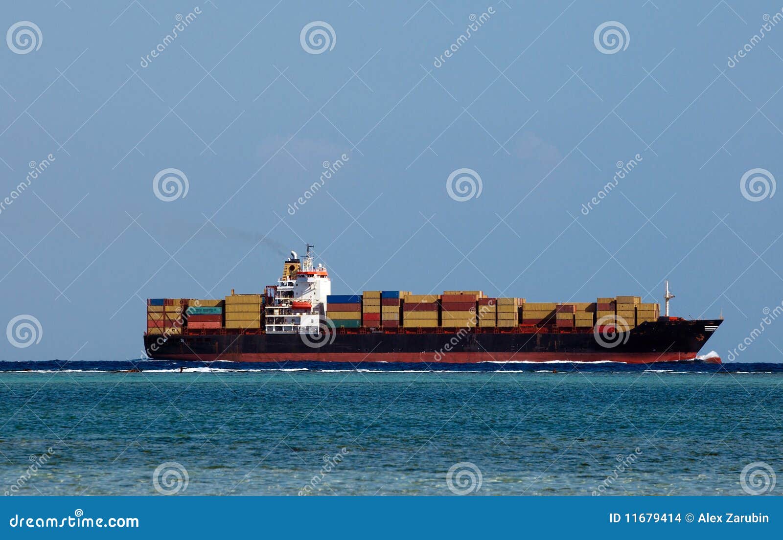 Huge container cargo ship stock photo. Image of shipping - 11679414