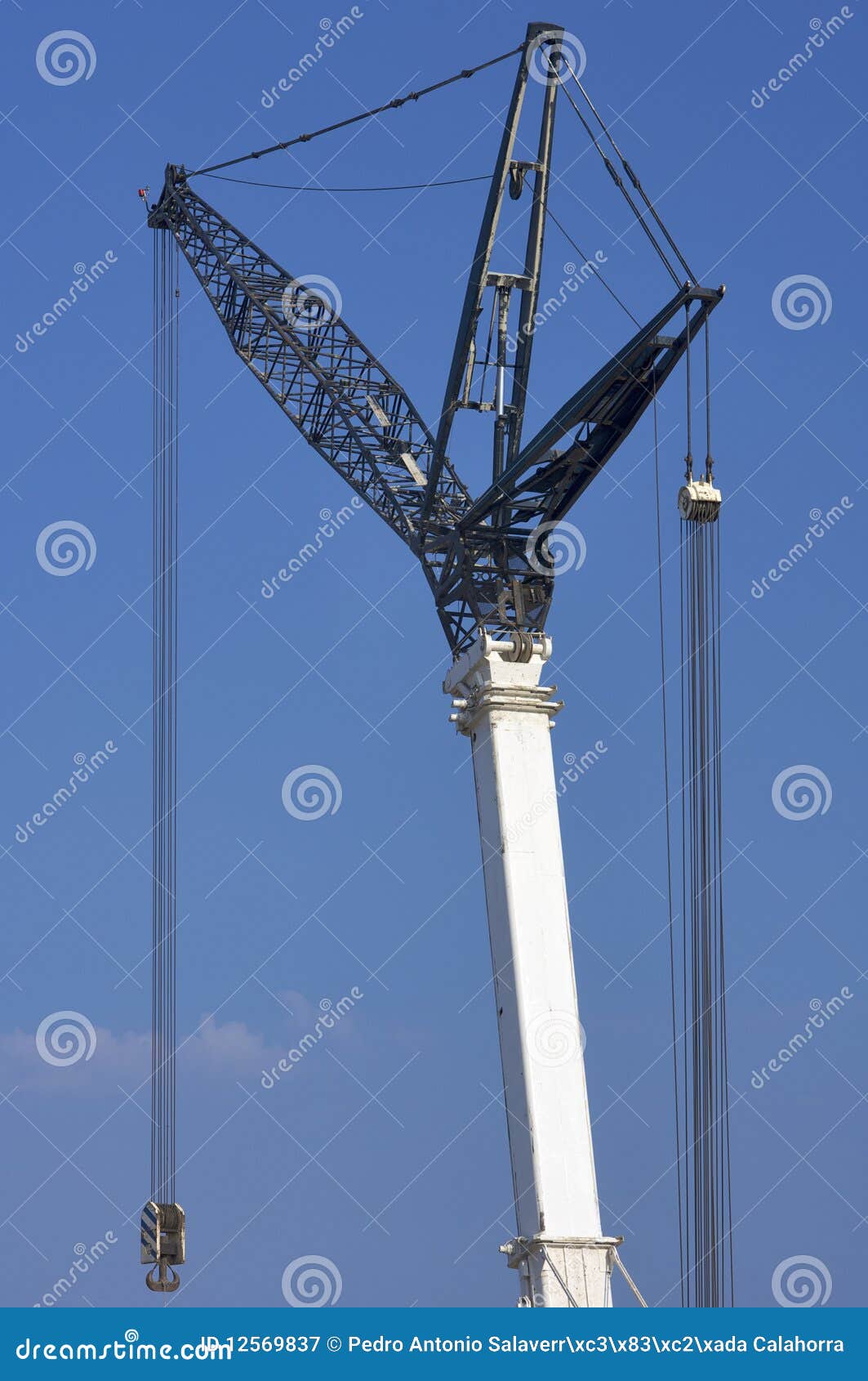 Huge crane stock image. Image of build, engineering, blue - 12569837
