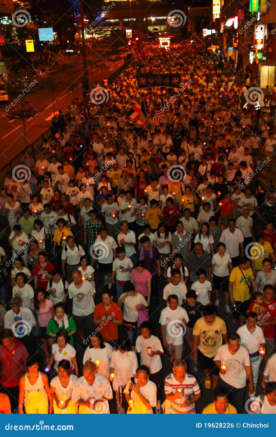 Huge Crowd at Wesak Procession 2011 Editorial Photo - Image of asian ...