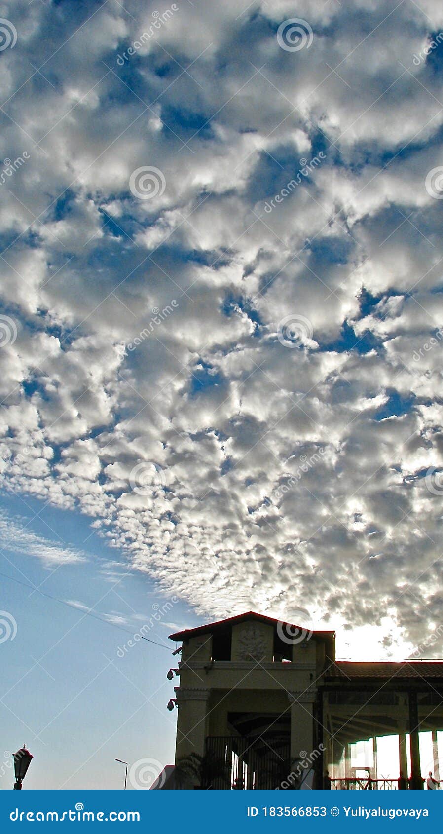 Big Cumulus Clouds Over Cityscape Stock Image - Image of forecast ...